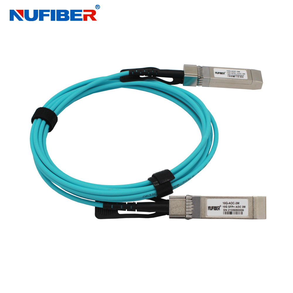 10G-AOC-XM 10G SFP 활성 광 케이블 1m-15m 고속 데이터 전송에 이상적입니다.
